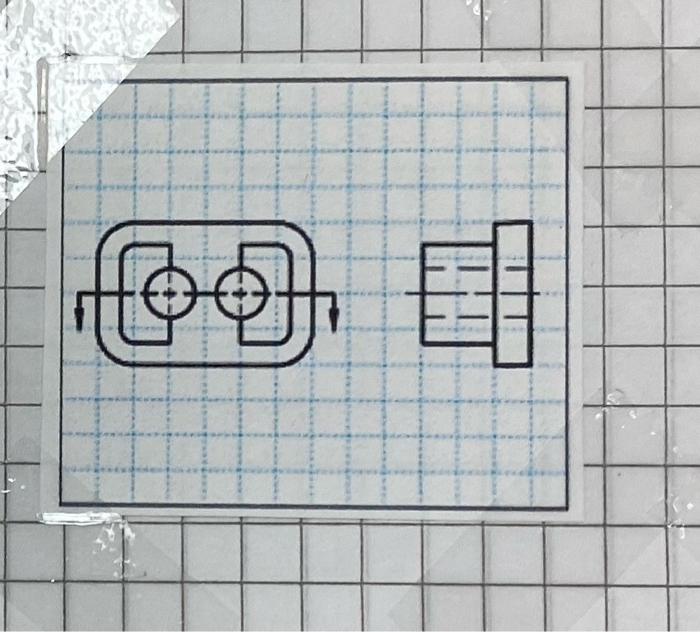 Solved Sketch the indicated full section view of the object | Chegg.com