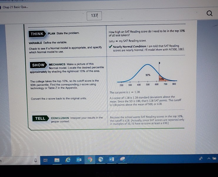 Solved 4. Use the “Working with Normal Models Part | Chegg.com