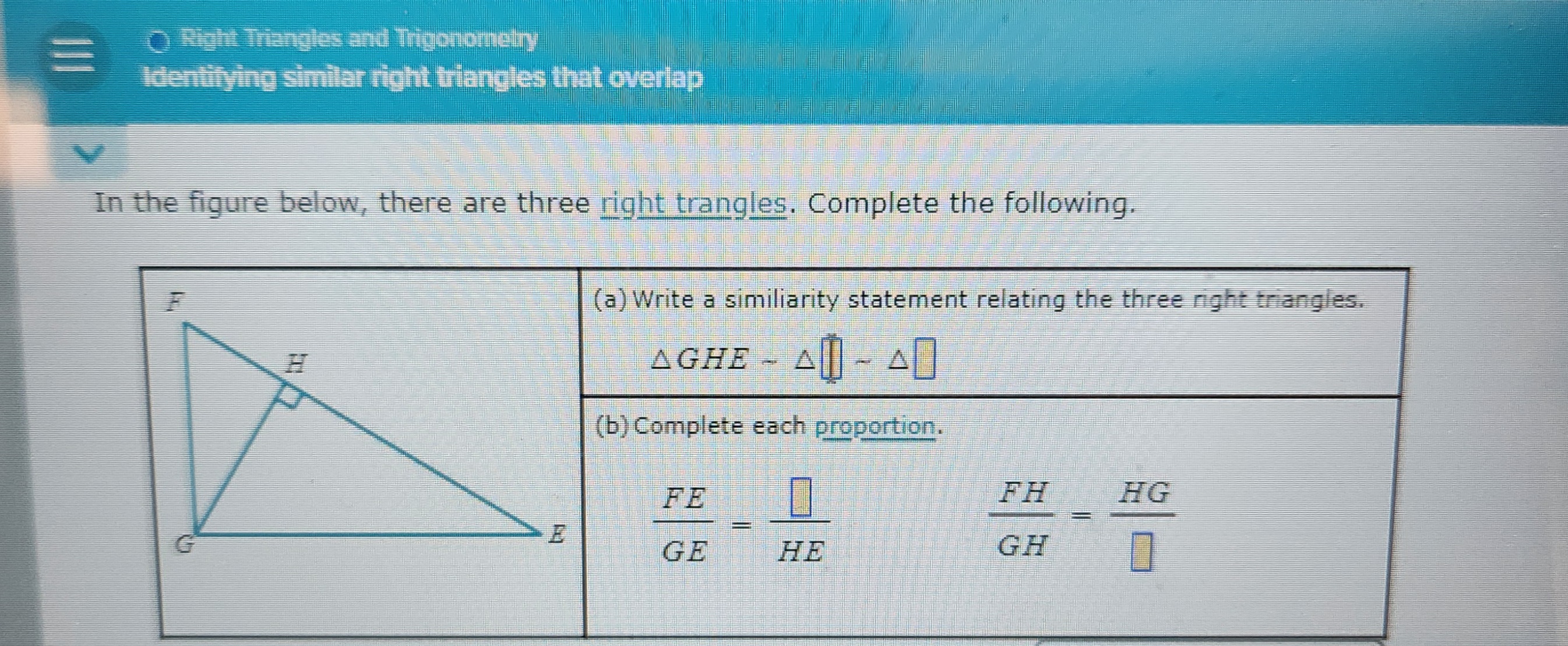 Solved In the figure below, there are three right trangles. | Chegg.com