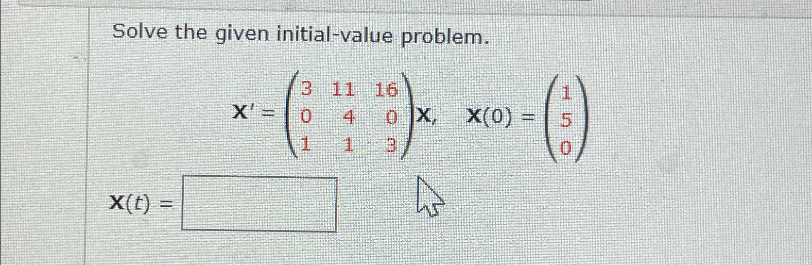 Solved Solve the given initial-value | Chegg.com