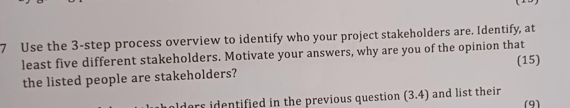 Solved 7 ﻿Use the 3-step process overview to identify who | Chegg.com