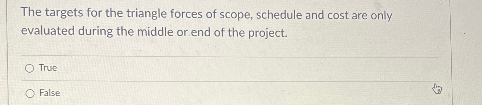 Solved The targets for the triangle forces of scope, | Chegg.com
