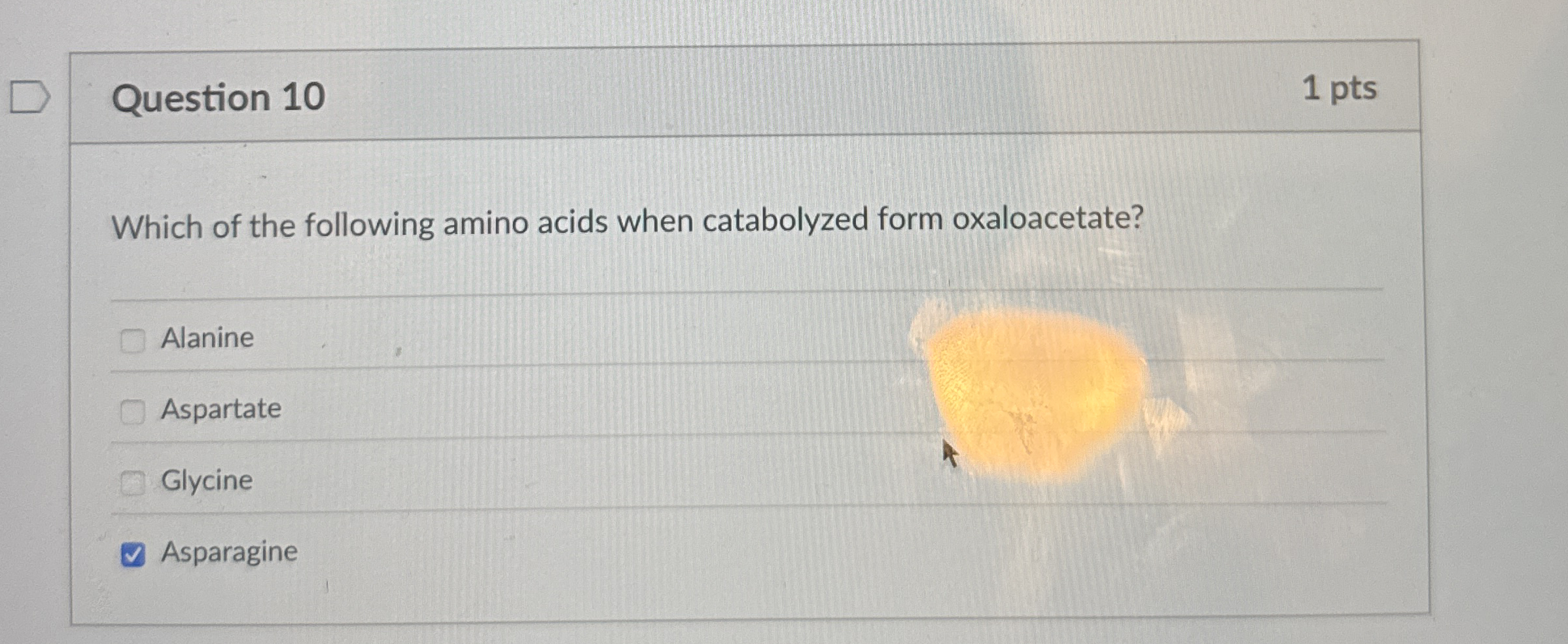 Solved Question 101 ﻿ptsWhich of the following amino acids | Chegg.com