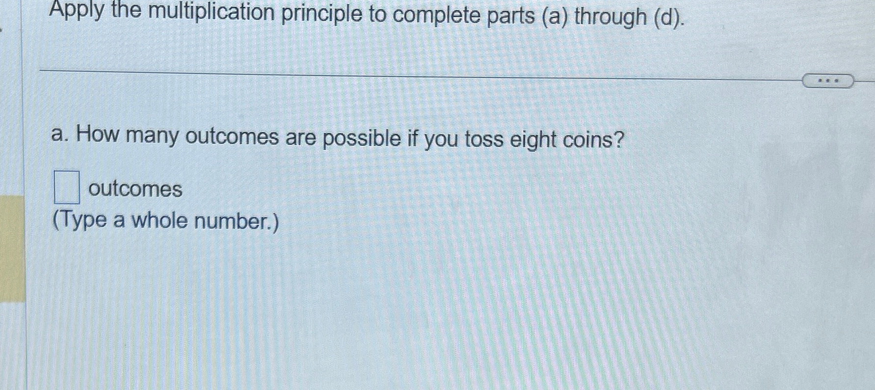Solved Apply the multiplication principle to complete parts | Chegg.com