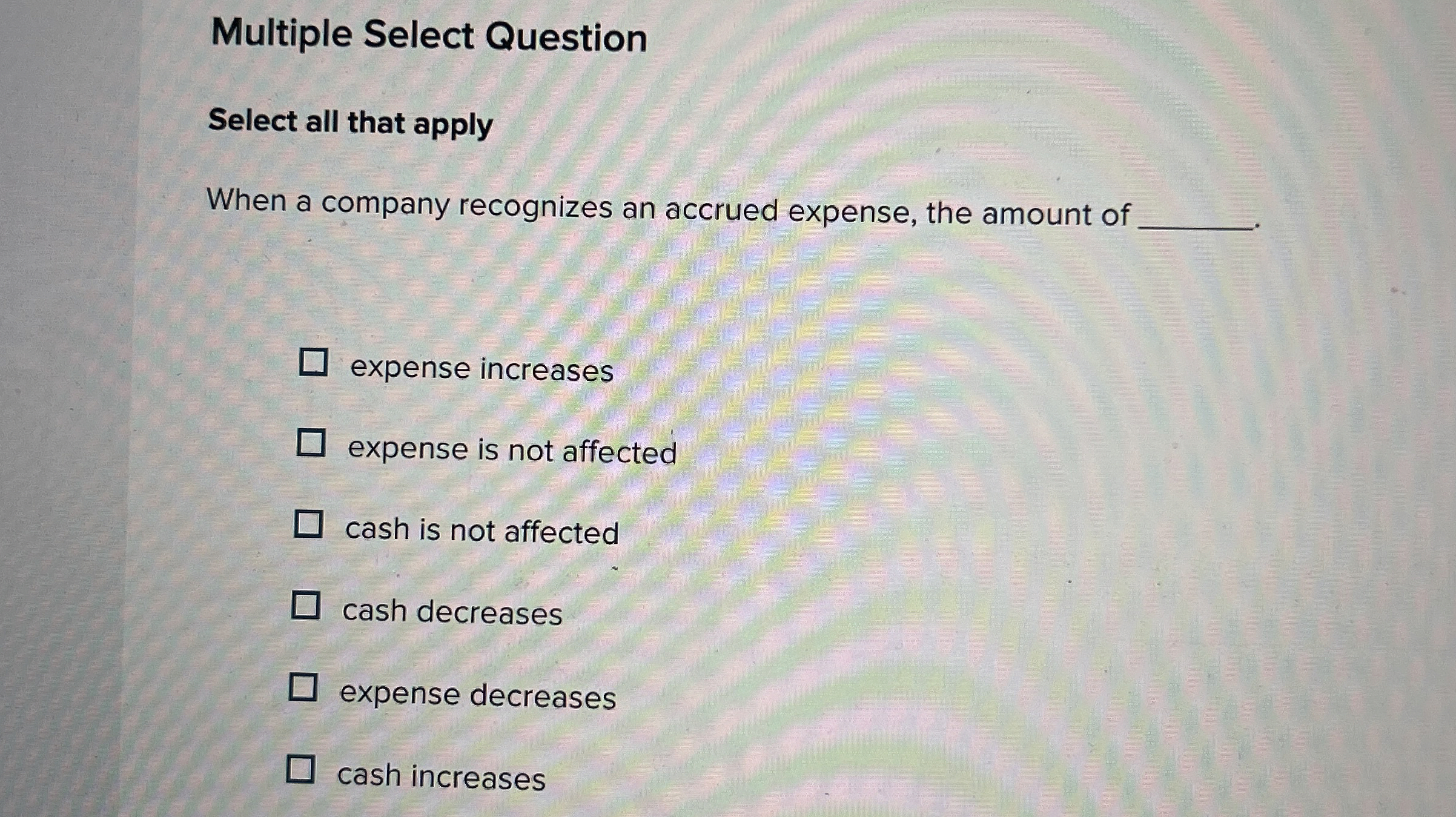 Solved Multiple Select QuestionSelect all that applyWhen a | Chegg.com