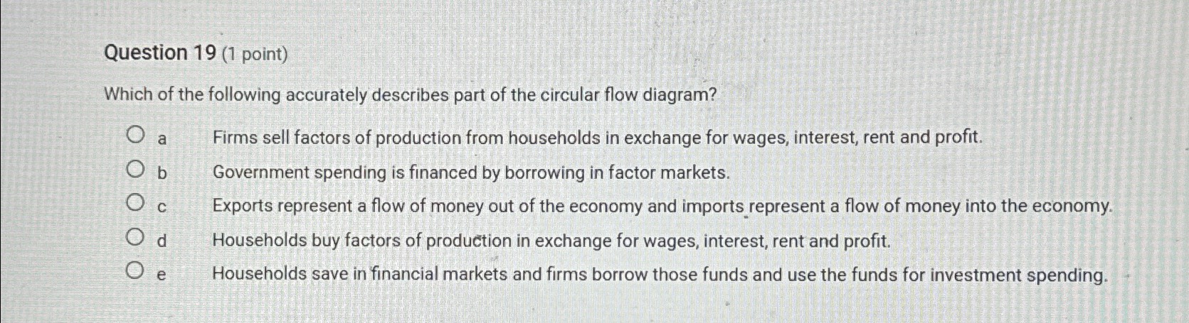Solved Question 19 (1 ﻿point)Which of the following | Chegg.com