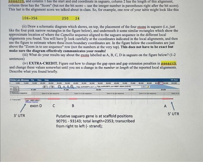 Homework: Exact Pairwise Alignment with the FASTA | Chegg.com