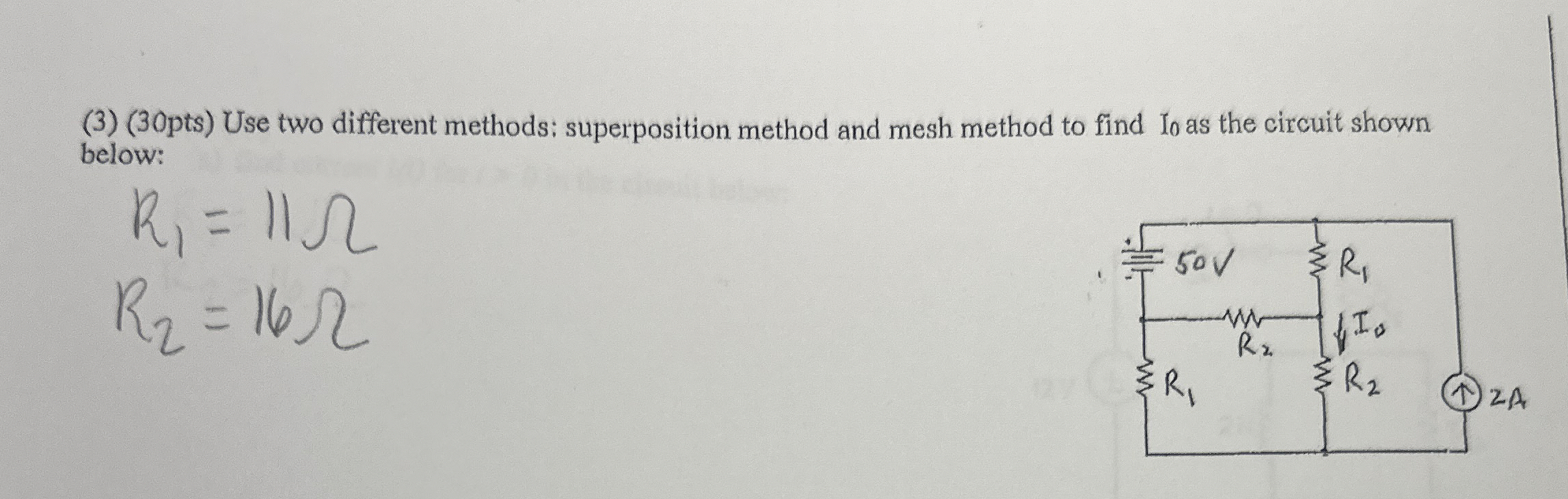 Solved Use two different methods: superposition method and | Chegg.com
