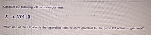 Solved Consider the following lef recurslve | Chegg.com