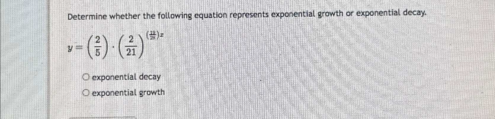 Solved Determine Whether The Following Equation Represents