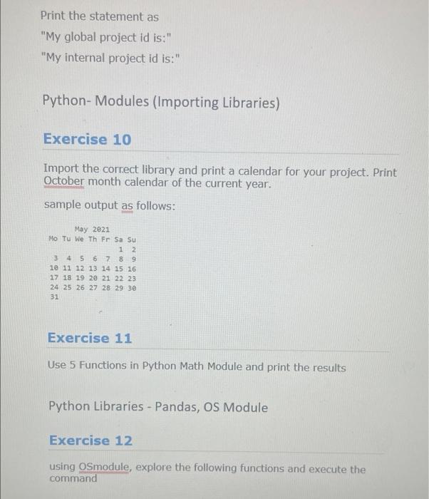 Solved Exercise 7 # Program to iterate agile values through | Chegg.com