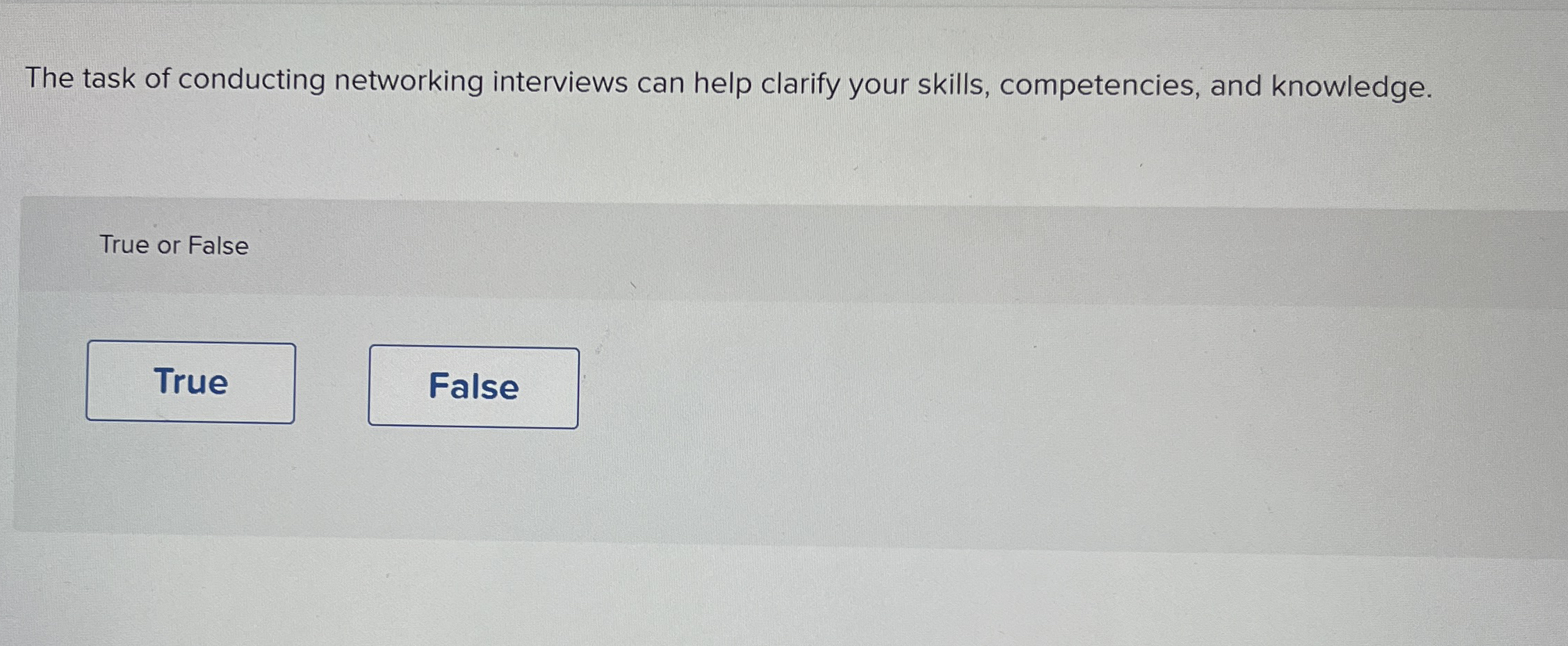 Solved The task of conducting networking interviews can help | Chegg.com