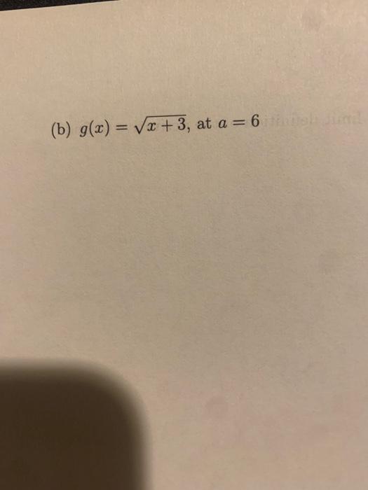 Solved For each function given, use the limit definition of | Chegg.com