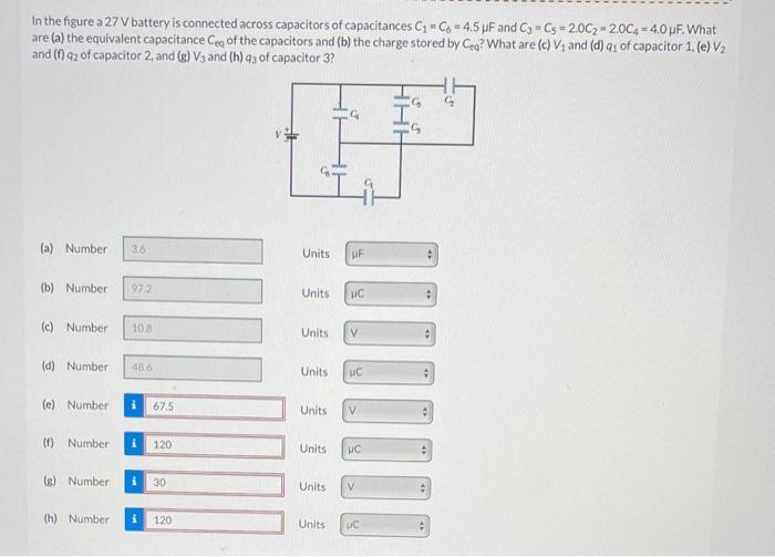 Solved In the figure a 27 V battery is connected across | Chegg.com
