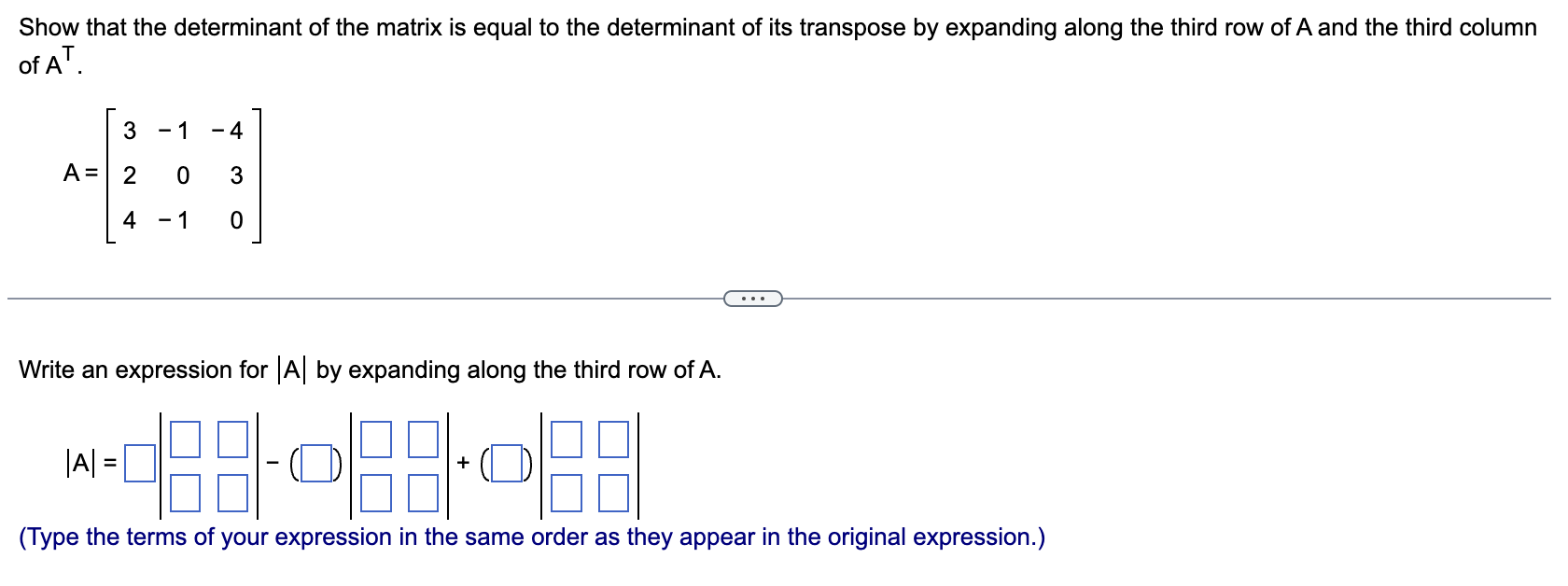 Solved Show that the determinant of the matrix is equal to | Chegg.com