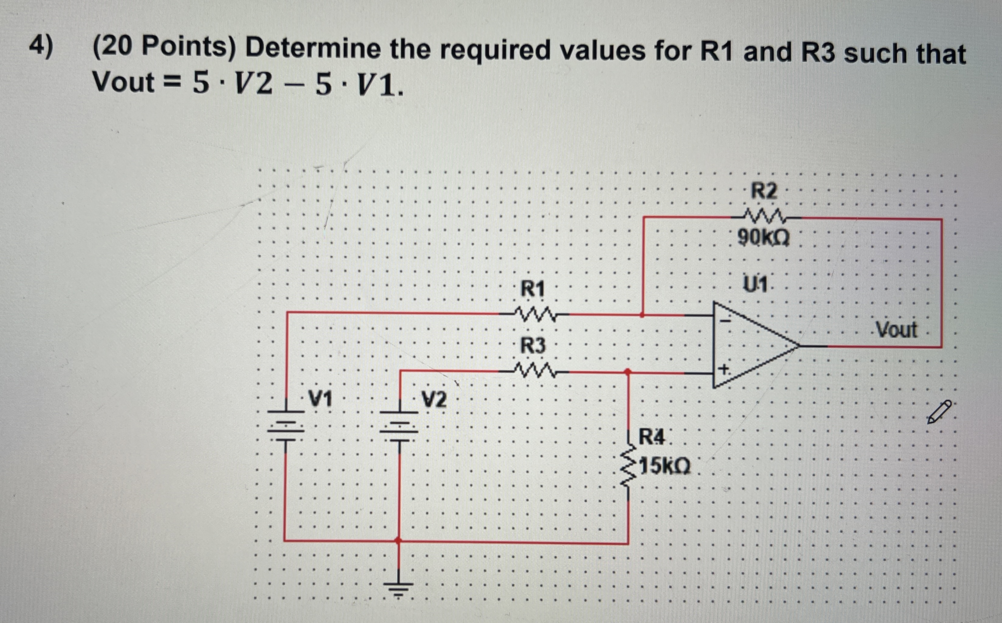 Solved Determine the required values for R1 ﻿and R3 ﻿such | Chegg.com