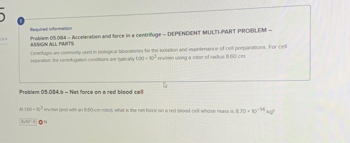 Solved Required information Problem 05.084 - Acceleration | Chegg.com