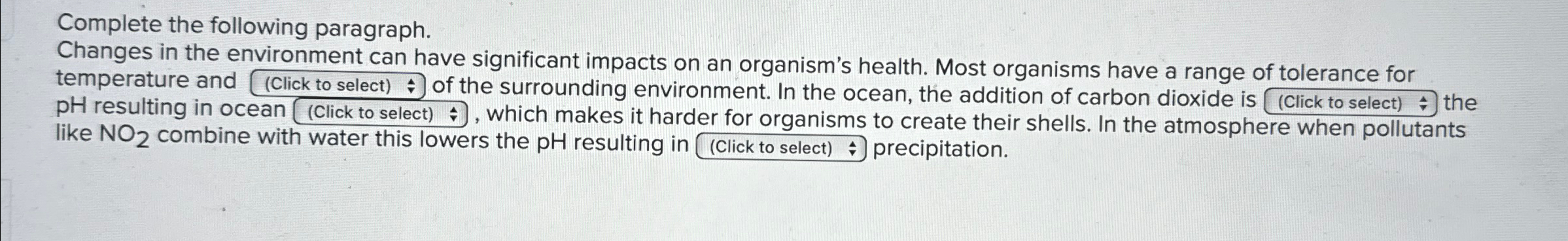 Solved Complete the following paragraph.Changes in the | Chegg.com