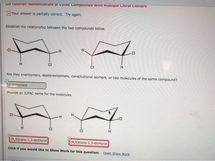 Solved GO Tutorial: Nomenclature or Cyclic compounds with | Chegg.com