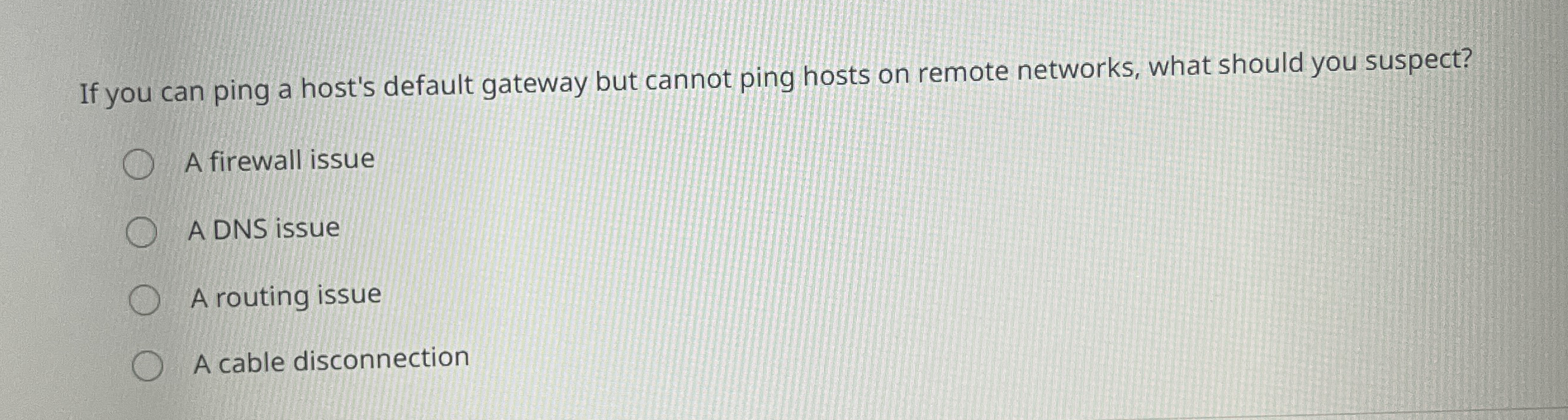 Solved If You Can Ping A Hosts Default Gateway But Cannot