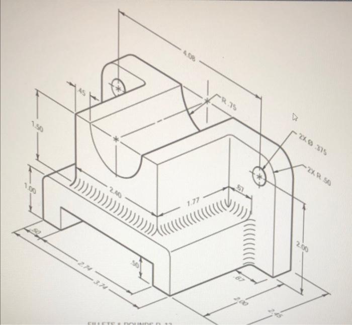 Solved Draw the top, front, and right views of the image. | Chegg.com