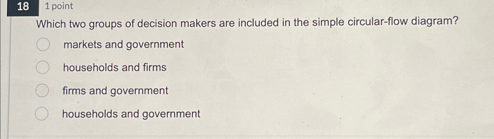Solved 18,1 ﻿pointWhich two groups of decision makers are | Chegg.com