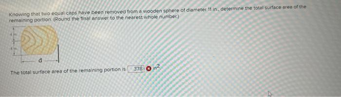 Solved Knowing that two equal caps have been removed from o | Chegg.com