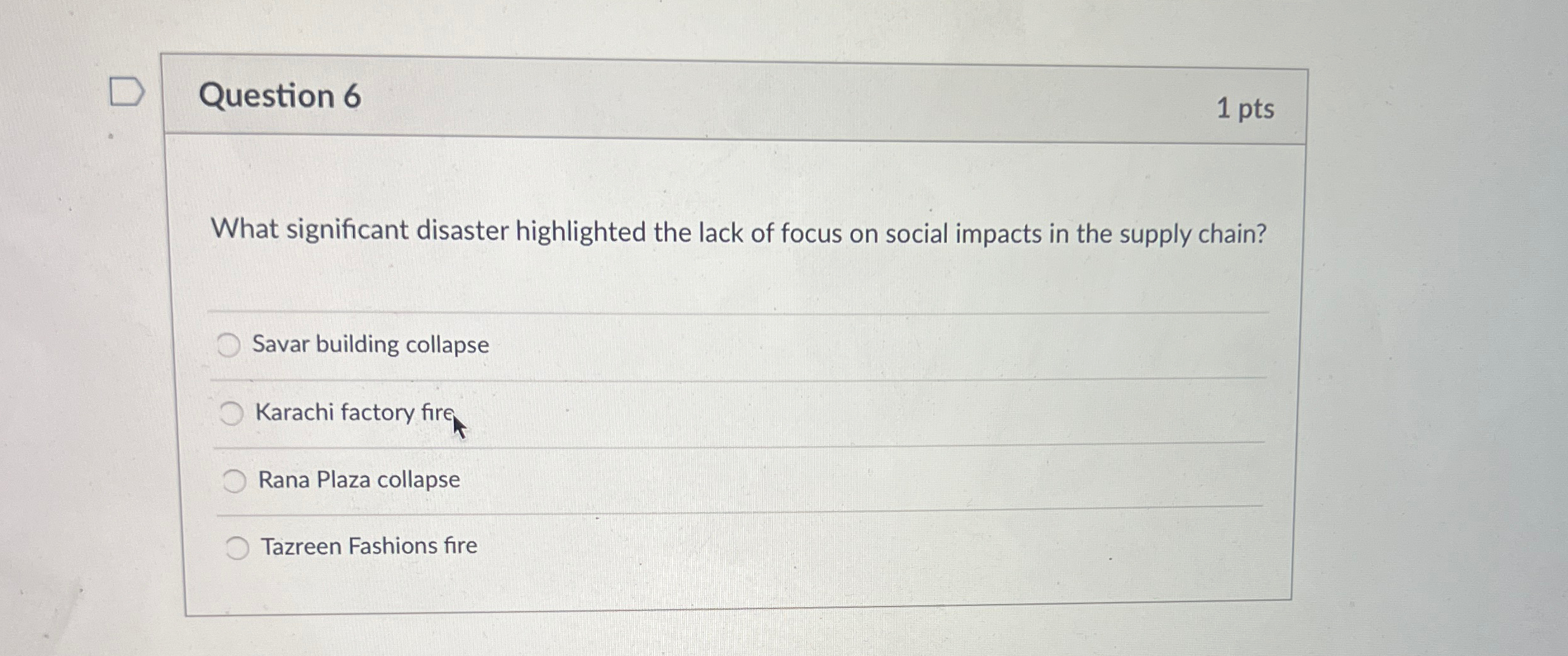 Solved Question 61 ﻿ptsWhat significant disaster highlighted | Chegg.com