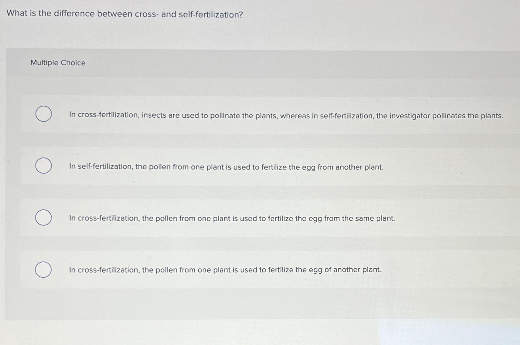 Solved What is the difference between cross- ﻿and | Chegg.com