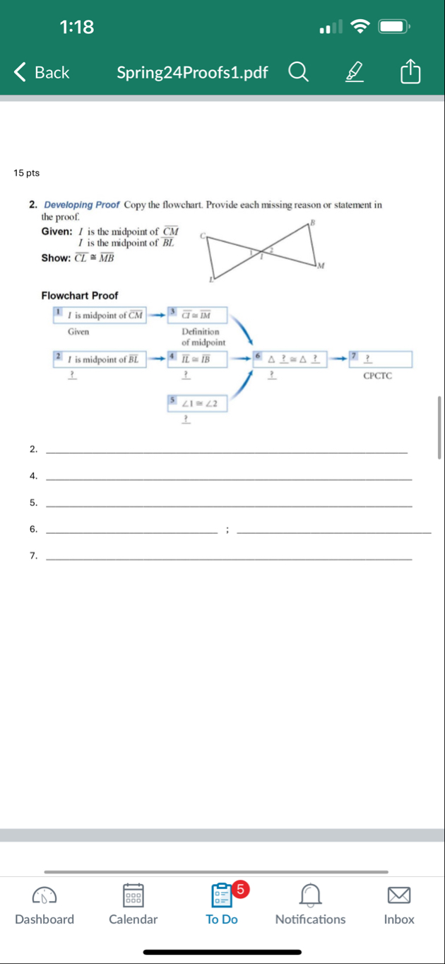 1:18BackSpring24Proofs1.pdf15 ﻿pts2. ﻿Developing | Chegg.com