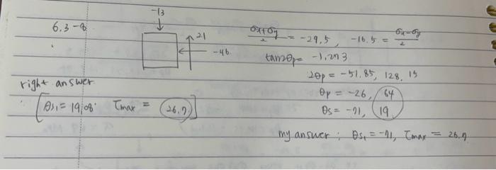Solved Problem is determining seta s1 and tau max in the | Chegg.com