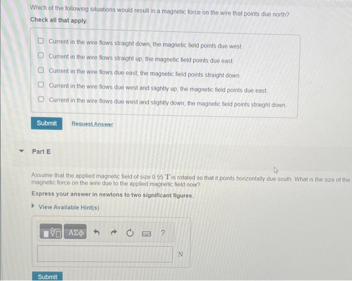 Solved Learning Goal To undentand the magnete force on a | Chegg.com Solved Learning Goal To undentand the magnete force on a | Chegg.com