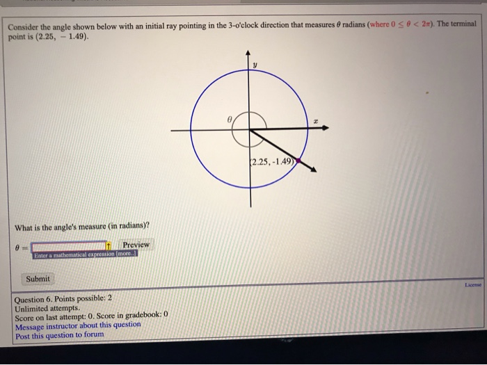 Solved Consider the angle shown below with an initial ray | Chegg.com