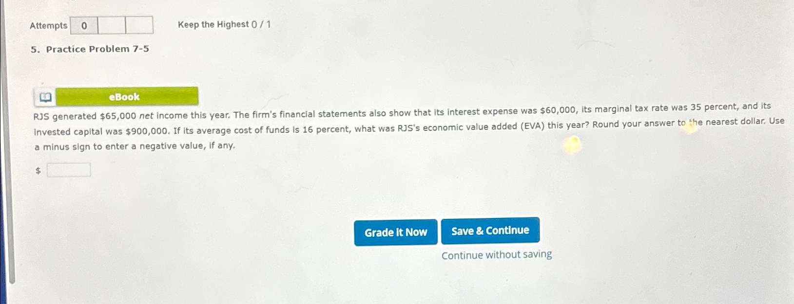 Solved Attempts Keep the Highest 015. ﻿Practice Problem | Chegg.com
