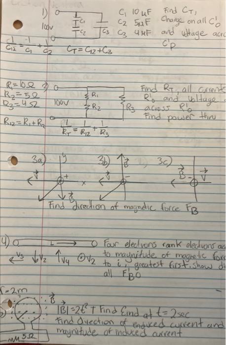 Solved C110LF find CT, c254 F Change on all C01 c3 urf and | Chegg.com