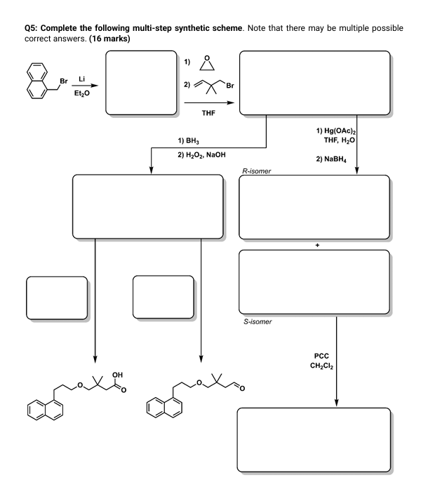 Solved Complete the following multi-step synthetic scheme. | Chegg.com