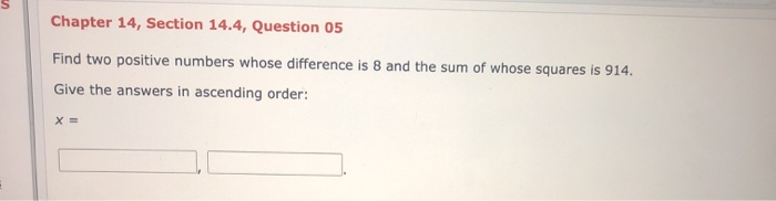 Solved Chapter 14, Section 14.4, Question 05 Find two | Chegg.com