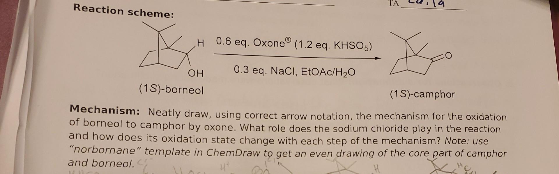 Solved Reaction scheme: Mechanism: Neatly draw, using | Chegg.com