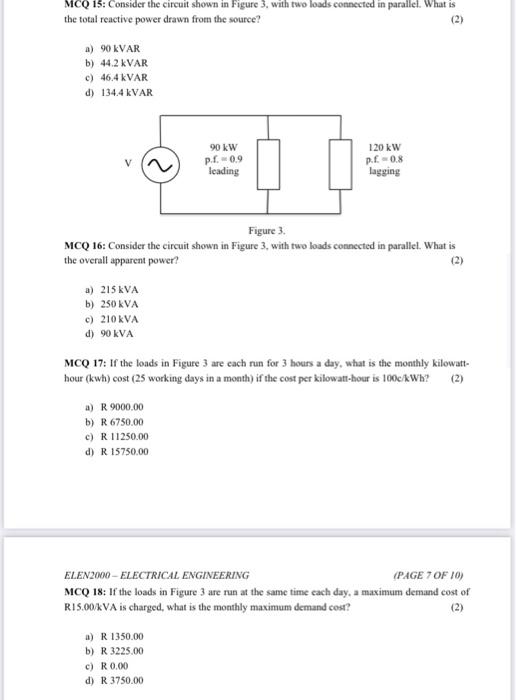 Solved MCQ 15: Consider the circuit shown in Figure 3. with | Chegg.com