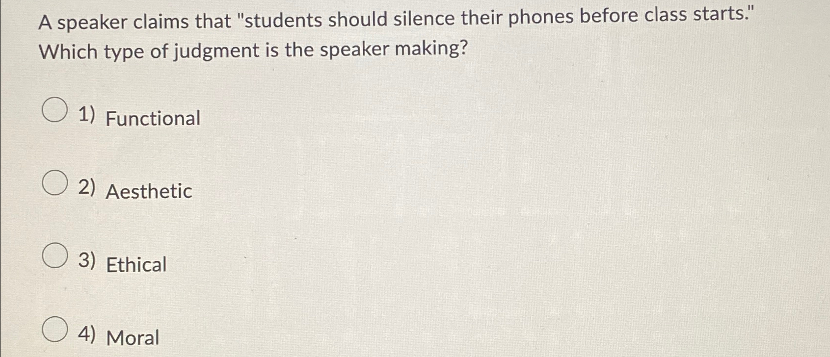 Solved A speaker claims that "students should silence their | Chegg.com