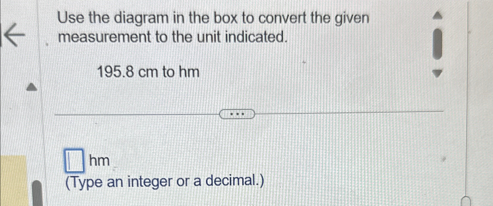 Solved Use the diagram in the box to convert the given | Chegg.com