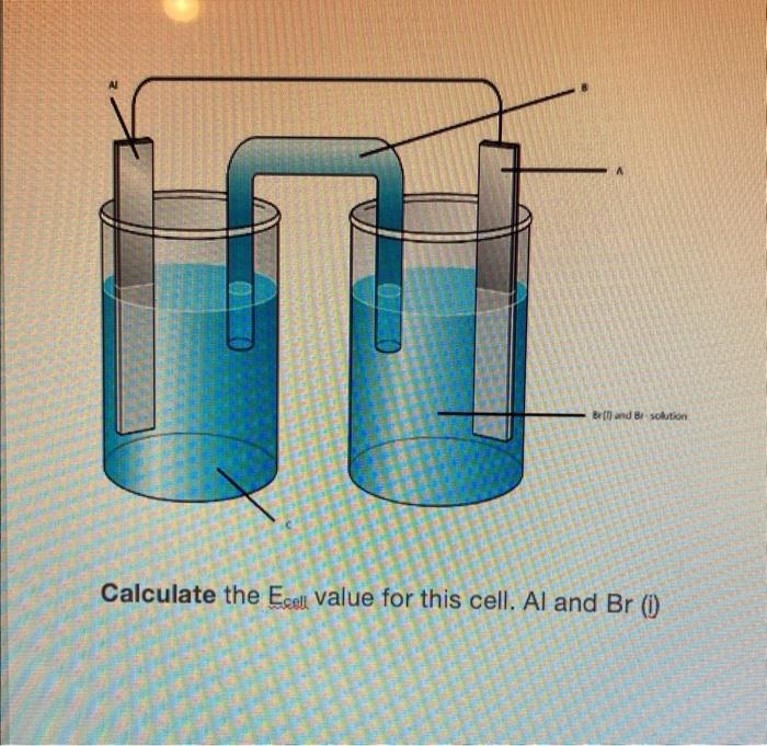 Solved Calculate The Ecell Value For This Cell Al And Br