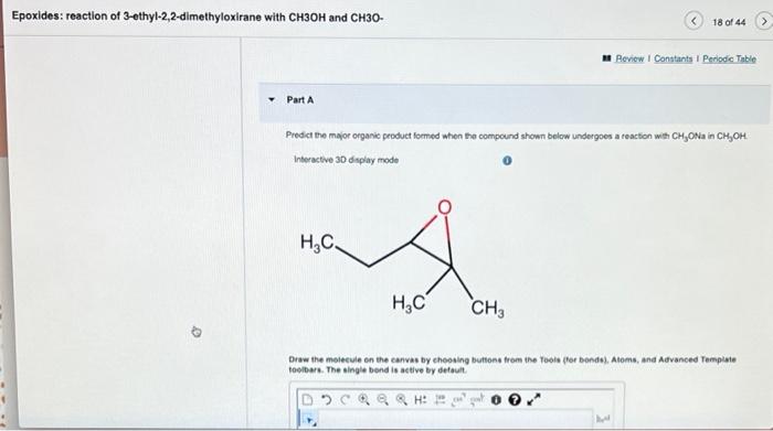 Solved Epoxides: reaction of 3-ethyl-2,2-dimethyloxirane | Chegg.com