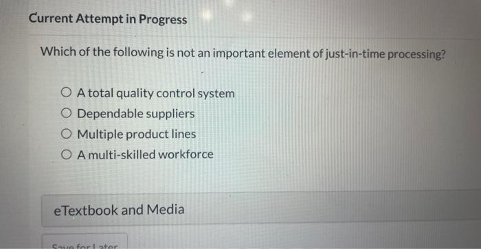 Solved Which of the following is not an important element of | Chegg.com