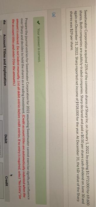 Solved QUBLIUIJUI J 6.67/20 (b) Prepare the journal entries | Chegg.com