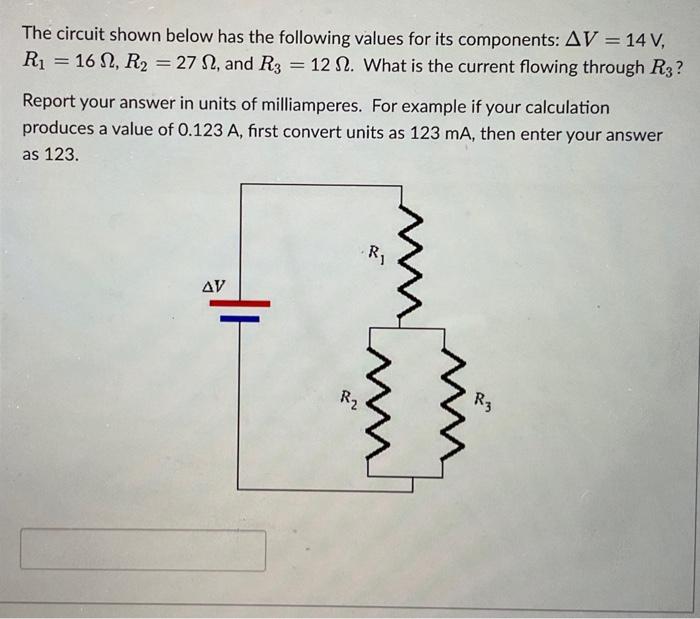 Solved The circuit shown below has the following values for | Chegg.com