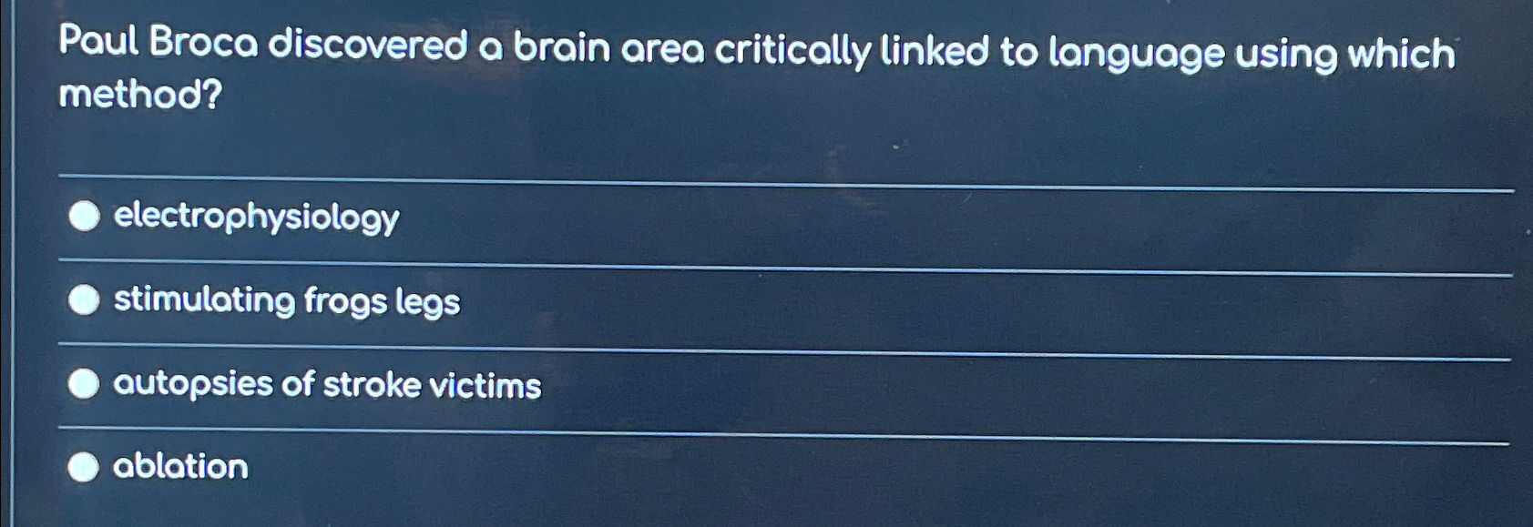 Solved Paul Broca discovered a brain area critically linked | Chegg.com