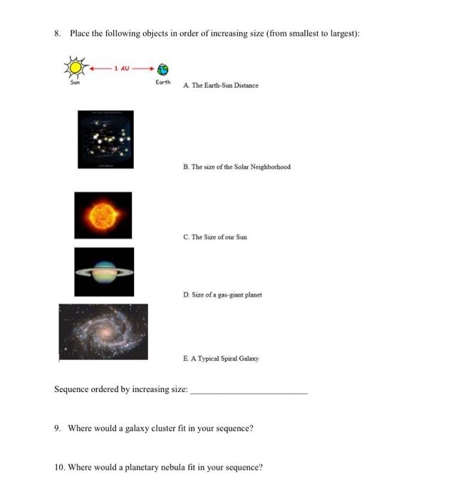 Distance Of Planets In Order From The Sun 8 Increasing