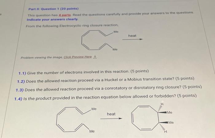 Solved Part II: Question 1 (20 points) This question has 4 | Chegg.com Solved Part II: Question 1 (20 points) This question has 4 | Chegg.com