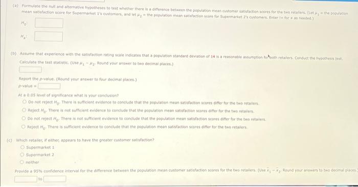Solved A Consumer Product Testing Organization Uses A Survey